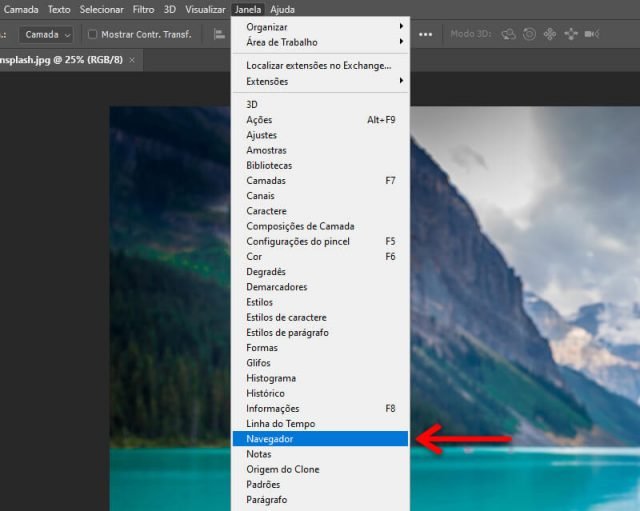 Navegador do Photoshop - Como usar o painel Navigator - Lucas Charnyai ...