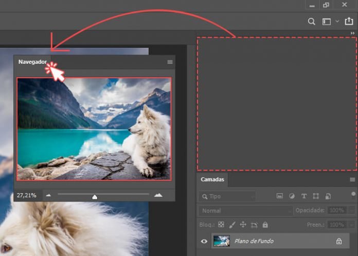 Navegador do Photoshop - Como usar o painel Navigator - Lucas Charnyai ...