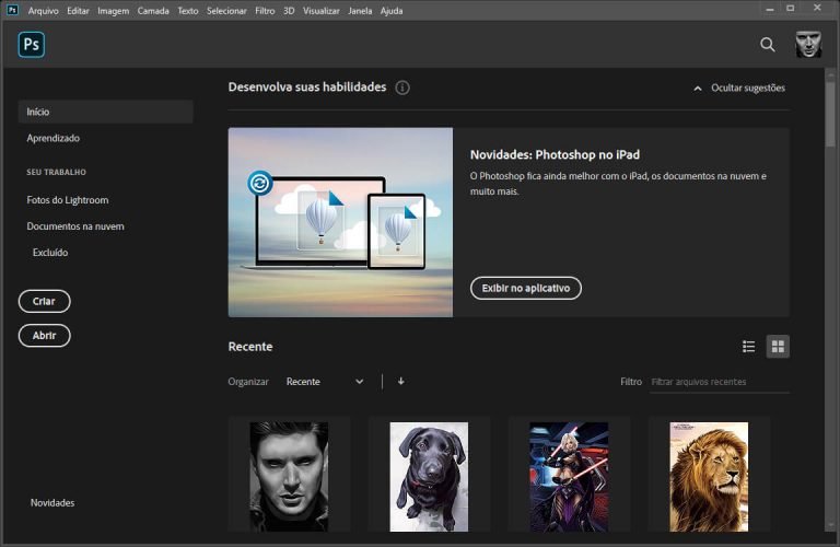 Interface do Photoshop - Conheça a área de trabalho - Lucas Charnyai ...